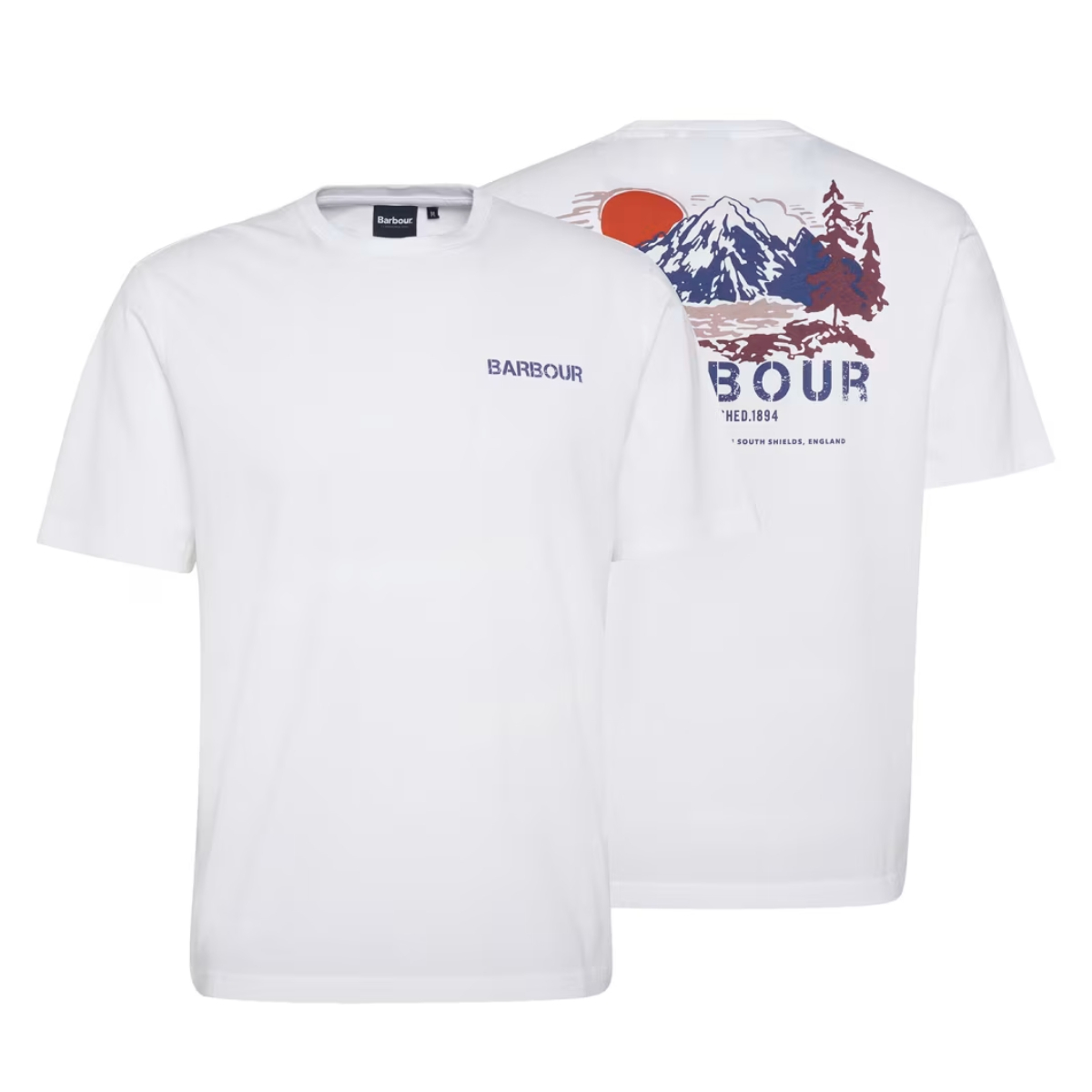 Barbour t shirt white store