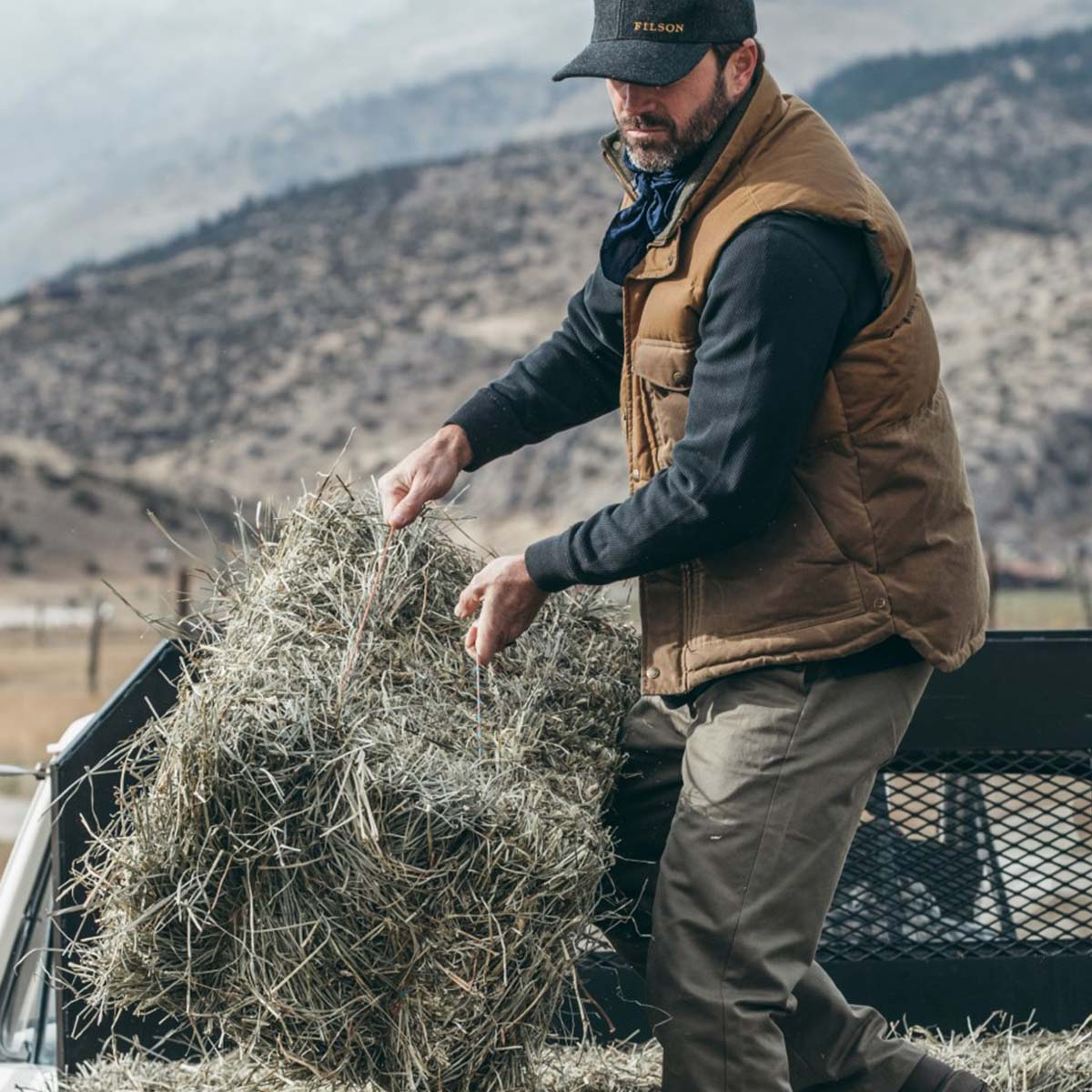 Filson Down Cruiser Vest Otter Green, warme, vielseitige und robuste ...