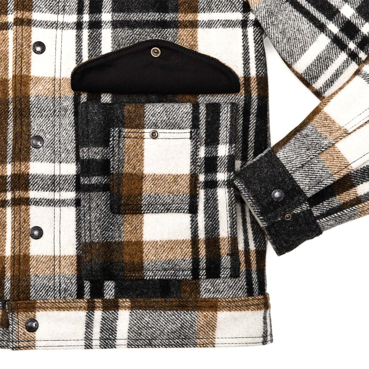 Filson Mackinaw Wool Work Jacket Blue Coal/Copper Heather, iconic Work ...