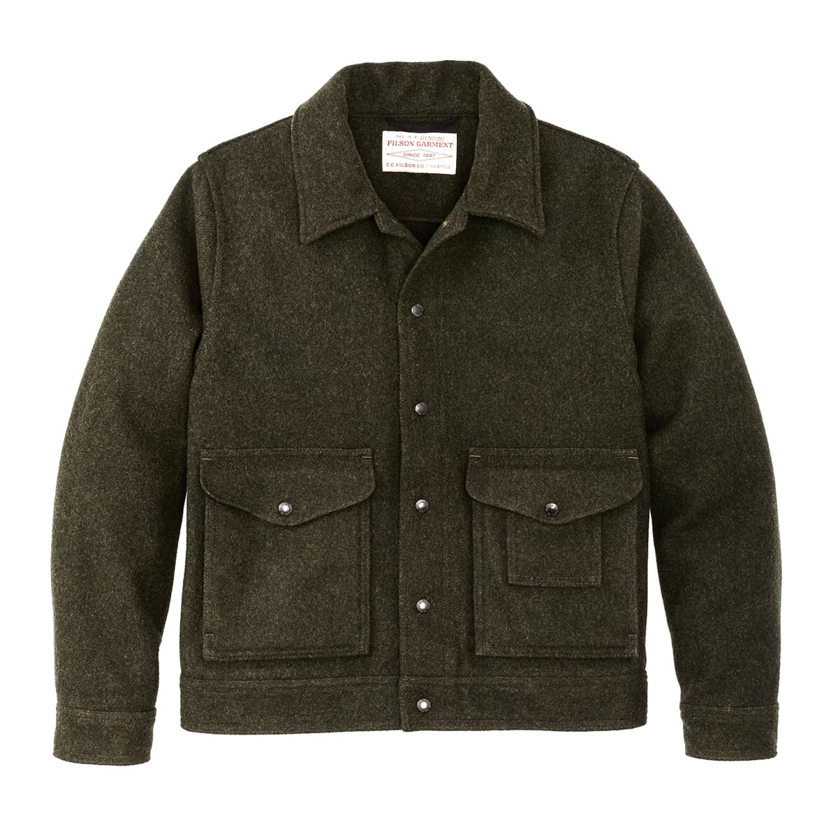 Filson Mackinaw Wool Work Jacket Forest Green, iconic Work Jacket