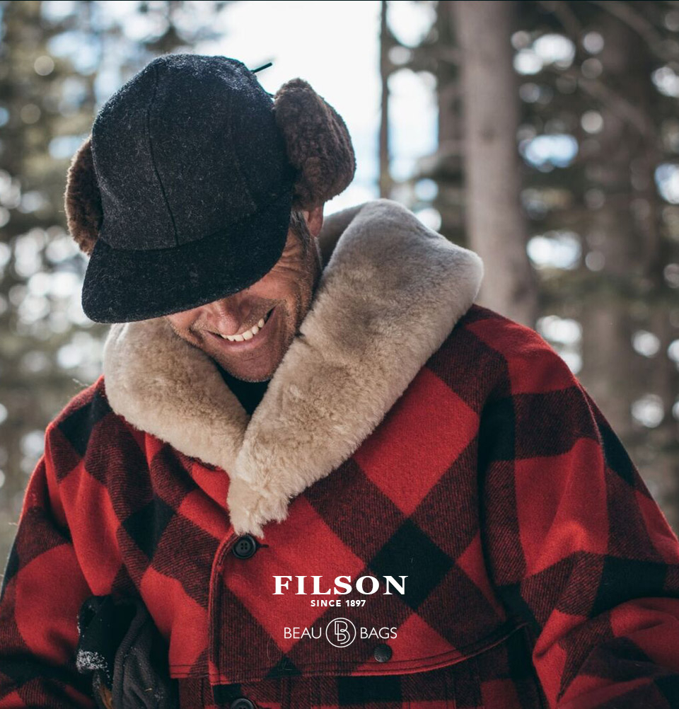 Filson Lined Mackinaw Wool Packer Coat Loden Heather Plaid