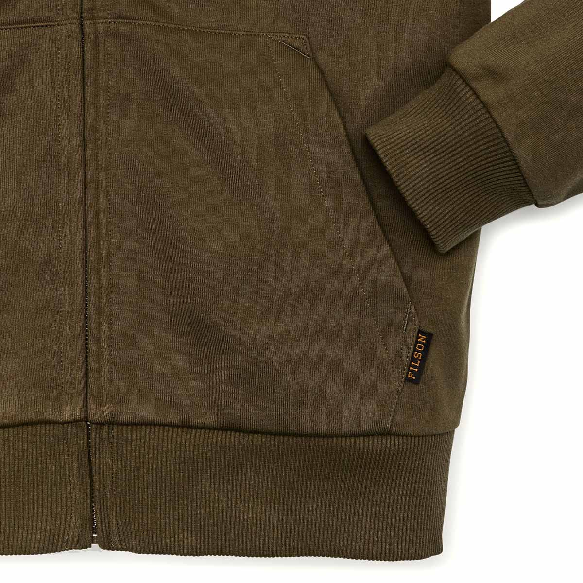Filson Prospector Full Zip Hoodie Dark Olive